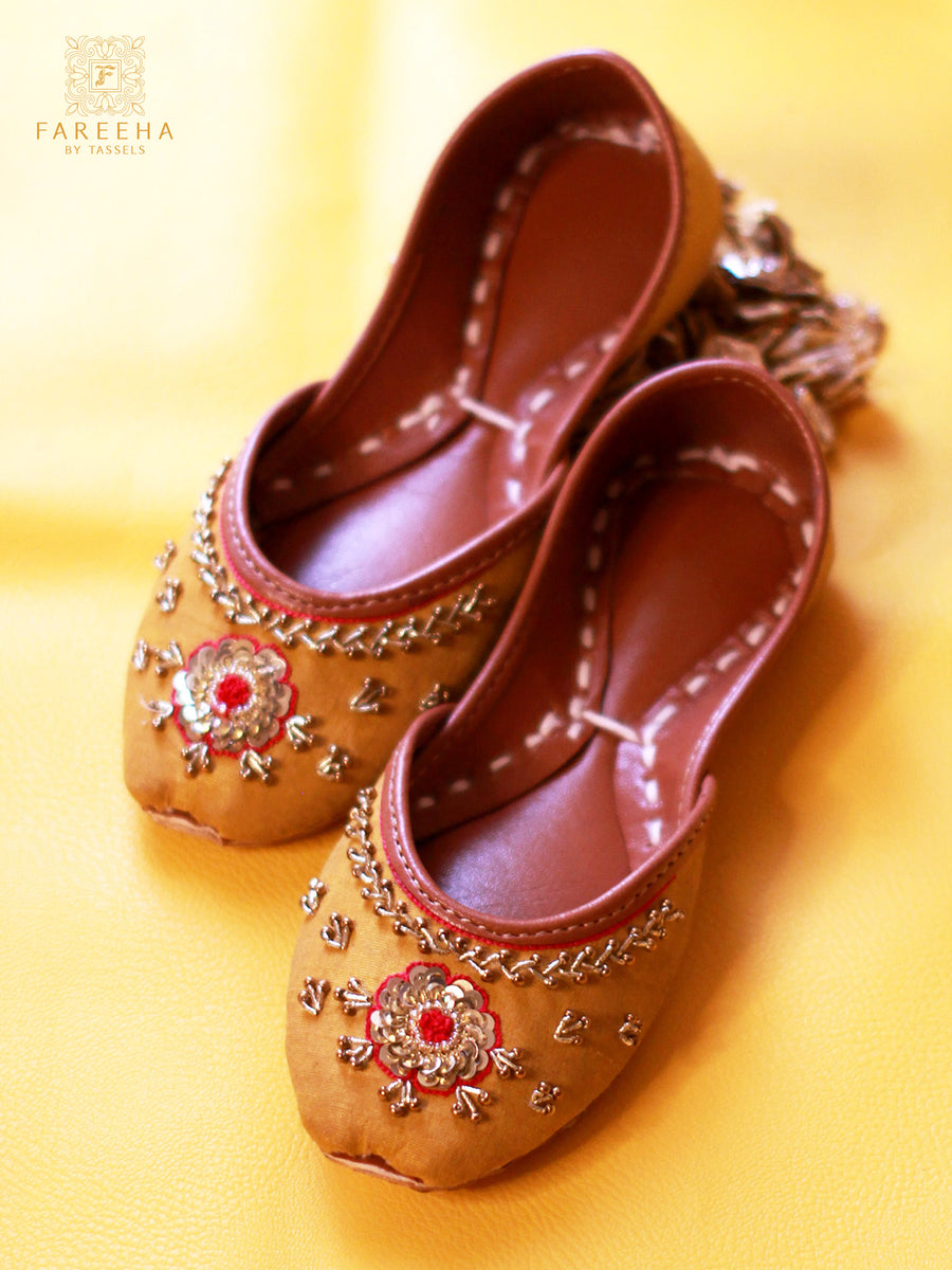Shop Primrose Girls Khussa Shoes | Fareeha by Tassels – FareehaByTassels